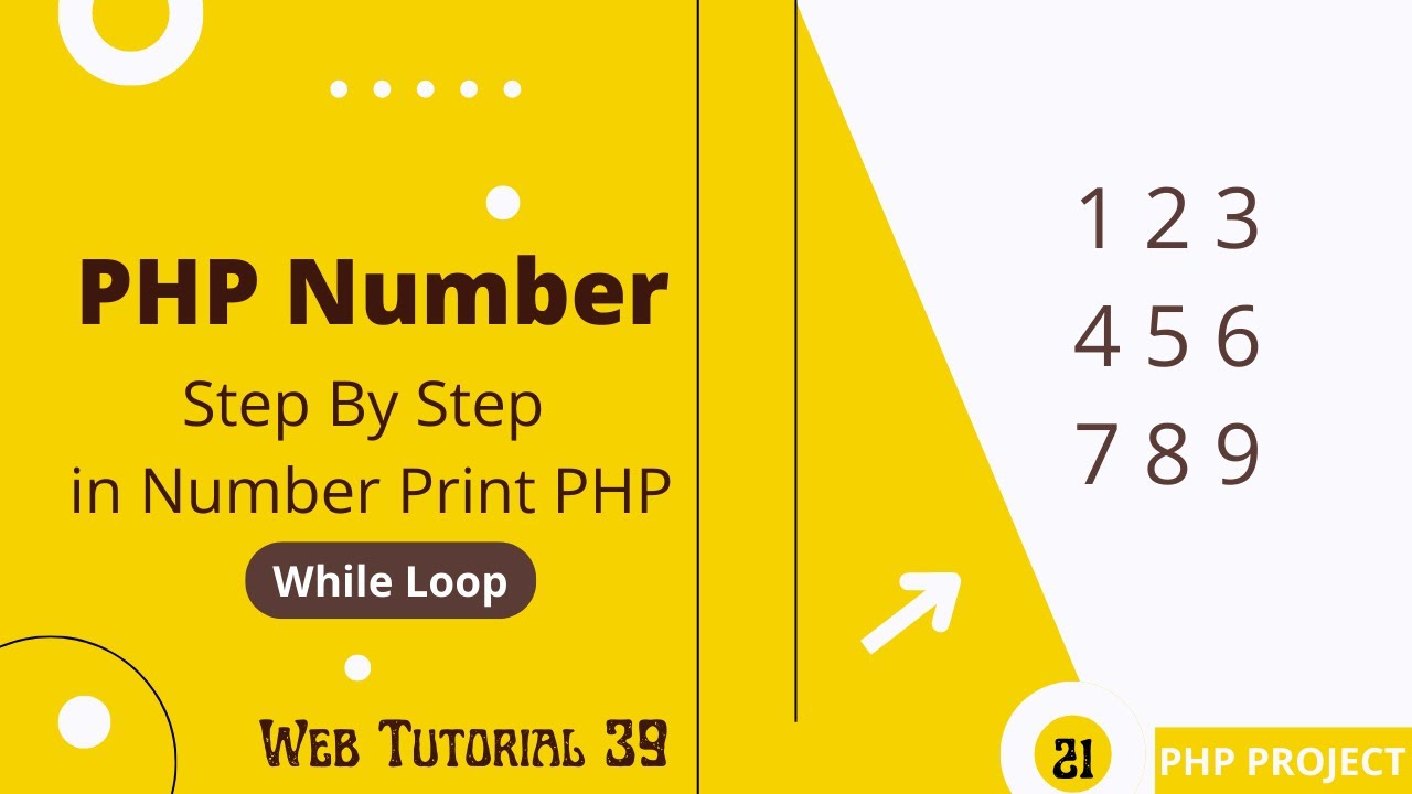 Number Pattern Print In PHP | Step By Step Print Number In PHP | Web Tutorial 39