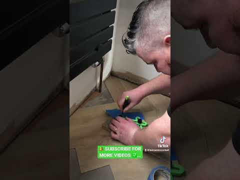 📐 How to Measure & Cut around radiators ✅…#howto #tip #tips #flooring #teirnanmccorkell #pipeeasy