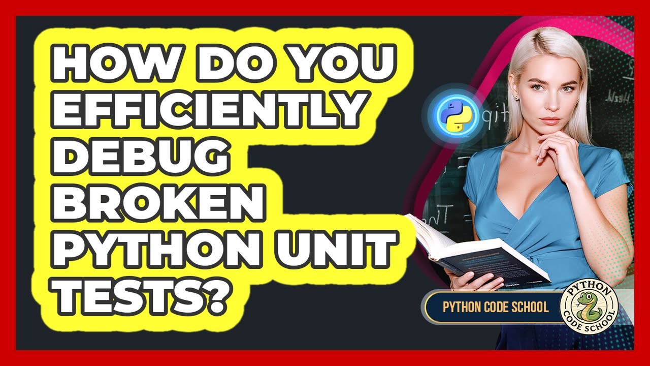How Do You Efficiently Debug Broken Python Unit Tests? - Python Code School