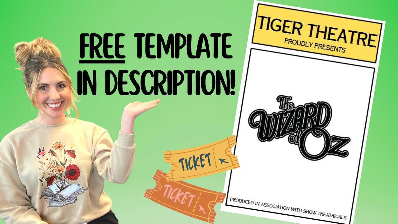 DIY PLAYBILL USING CANVA | Free Playbill Template Fast and Easy