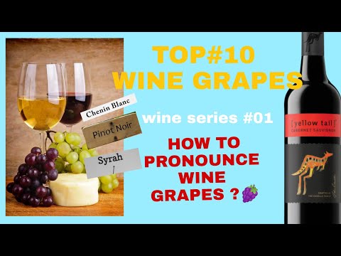 How to pronounce the wine grape correctly I Top#10 wine grapes 🍇 I episode-1 I wine series