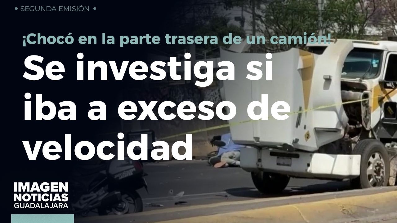 Motociclista pierde la vida al chocar brutalmente contra un camión en El Salto | Noticias GDL