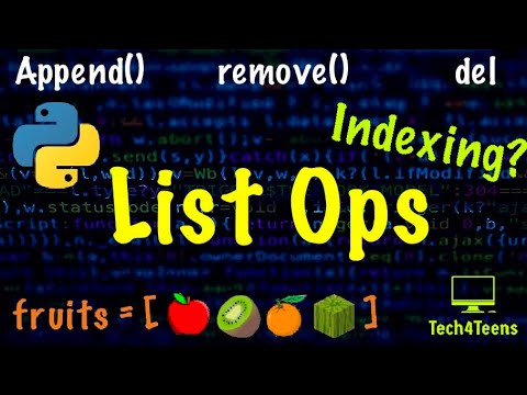 Python L4 - List Operations