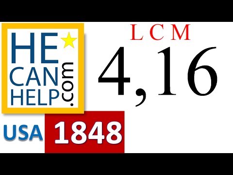 1848 {HECANHELP.COM} LCM in about 2 Minutes Least Common Multiple Developmental Math