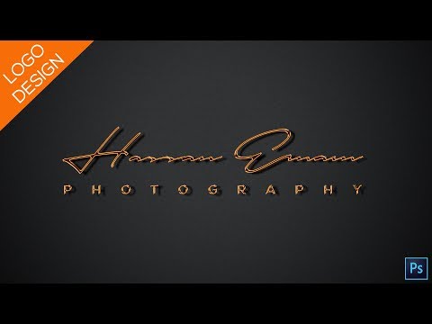 Logo Design Tutorial | Create a Awesome Signature Logo for Photography in Photoshop