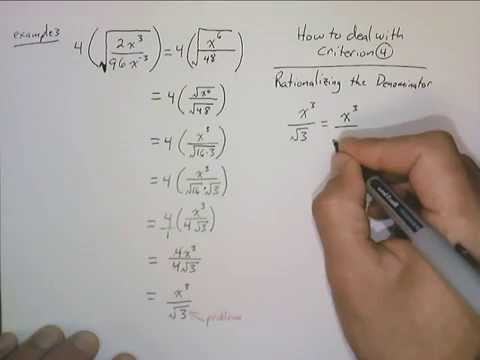 40 Radicals -- division property and rationalizing the denominator
