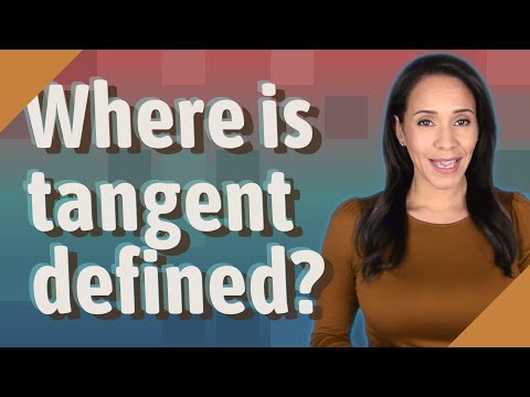 Where is tangent defined?