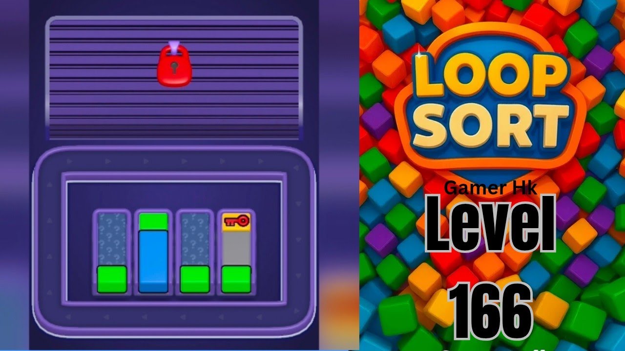 Loop Sort Level 166 Walkthrough Solution 