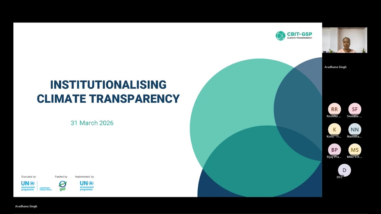 Institutionalising Climate Transparency in the Pacific Region