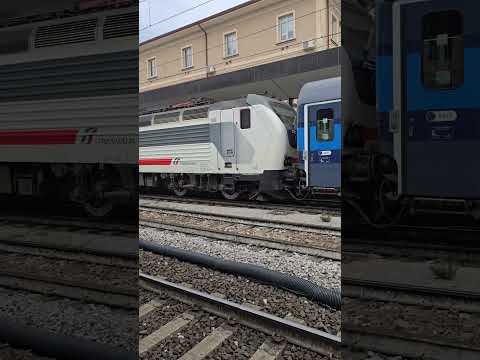 Nuove carrozze intercity notte in composizione con 2 E403 in comando multiplo #intercity #e403