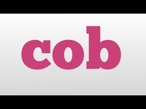 cob meaning and pronunciation