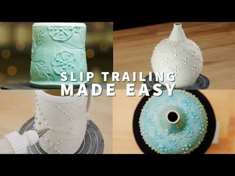 Slip Trailing Made Easy! How to make and decorate with slip!