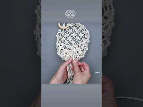 DIY Hanging Rope Basket EASY #macrame plant hanger