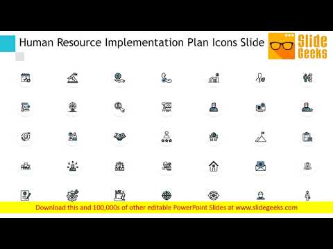 Human Resource Implementation Plan Icons Slide Ppt Powerpoint Presentation Layouts Picture