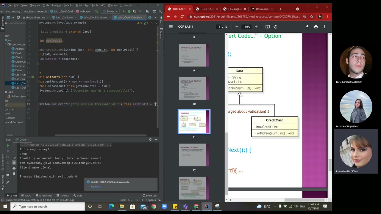 Object Oriented Programming in Java - Lab1