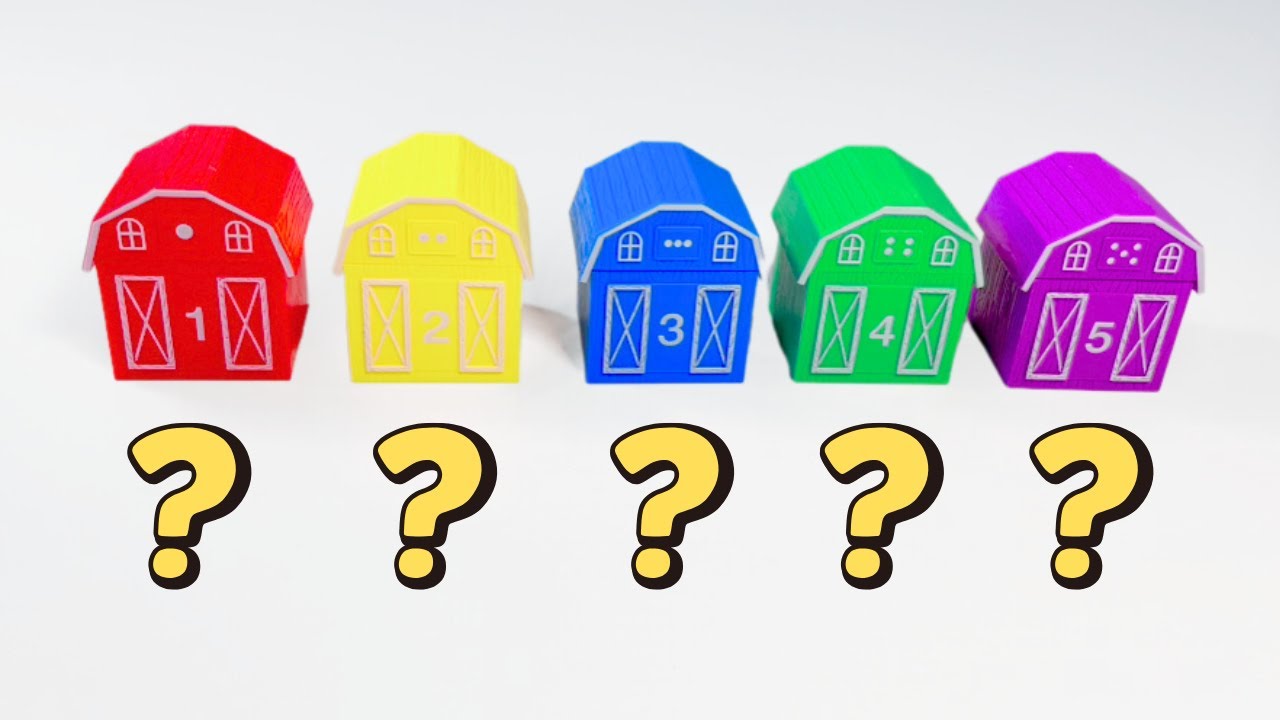 Learning Video for Toddlers | Farm Animal Toys, Animal Sounds, Learn Numbers and Colors!