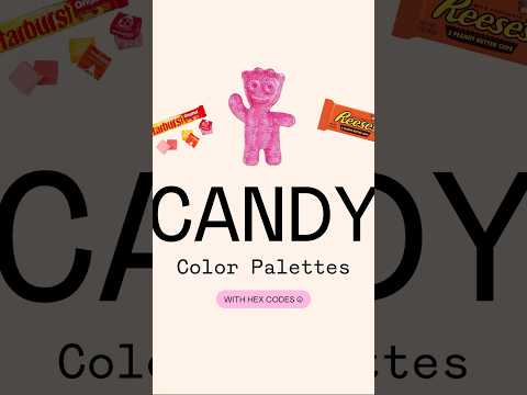My favorite candy color palettes (& hex codes!) 🎨 🍬 #colorpalette #graphicdesign #graphicdesigner