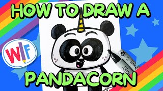 How To Draw A Pandacorn!