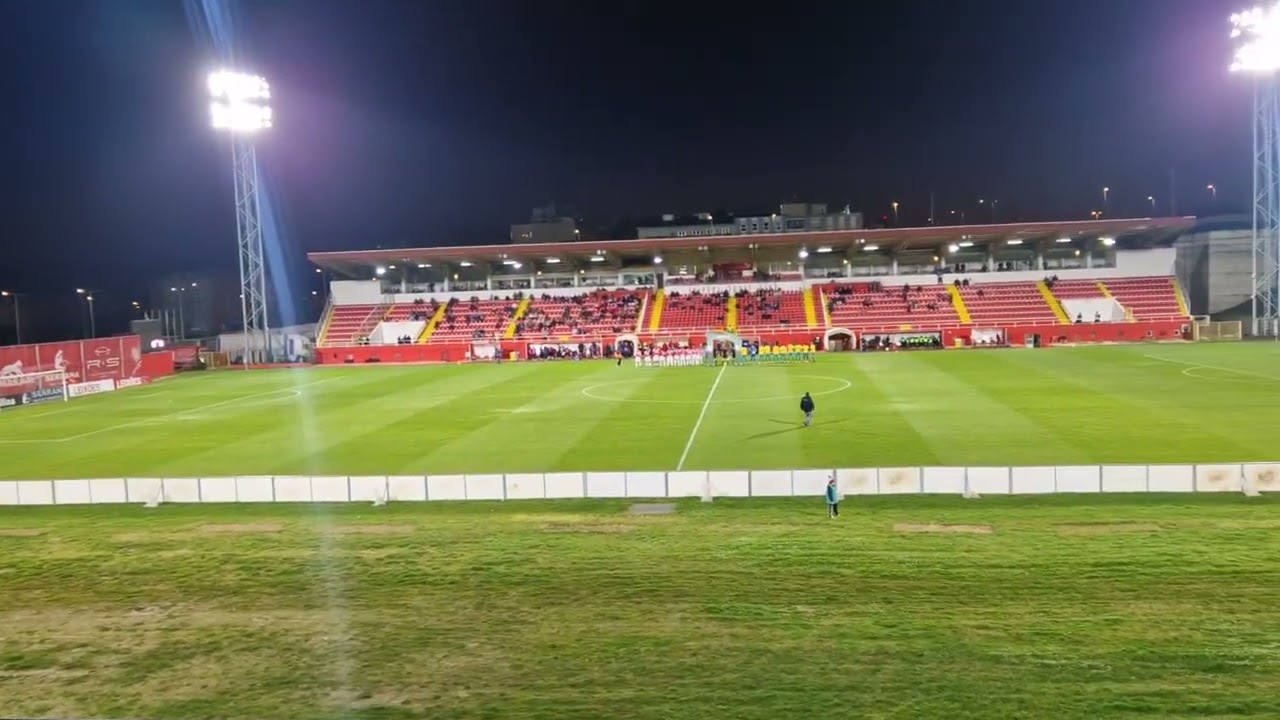 Leixoes SC - CD Mafra 2-1 the players are entering the Estadio do Mar 20.12.2024