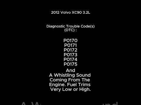 Fix Lean And Rich Codes P0173 Bad Fuel Trims Whistling Noise On A Volvo XC90 Oil Trap PCV #mechanic