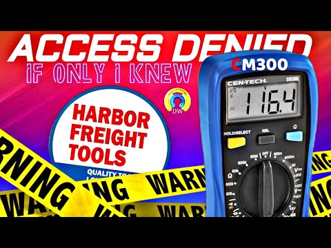 CEN-TECH (Harbor Freight) CM300 CHEAP-O Multimeter Review & Teardown! + Store Walk-Thru!