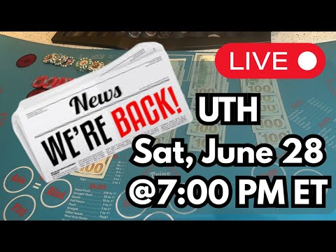 LIVE ULTIMATE TEXAS HOLD ‘EM in LAS VEGAS! WE’RE BACK!! 🍀🍀