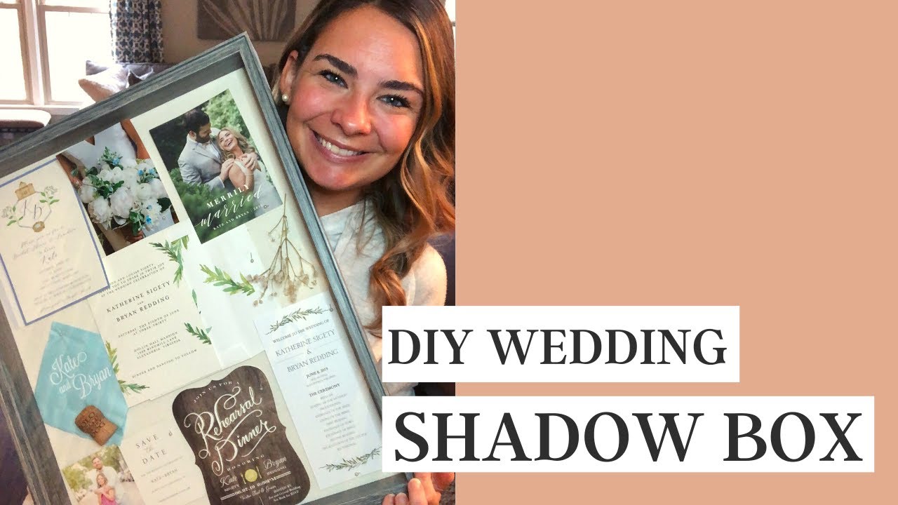 How to Make a WEDDING SHADOW BOX // Preserve Your Wedding Day Memories in this DIY Shadow Box