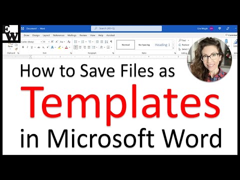 How to Save Files as Templates in Microsoft Word