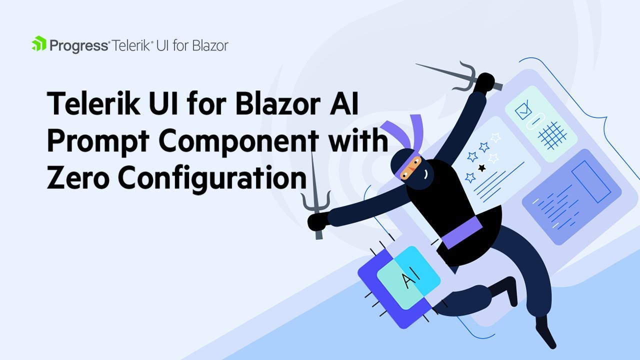 Telerik UI for Blazor AI Prompt Component with Zero Configuration