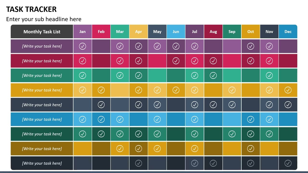 Task Tracker Animated PowerPoint Slides