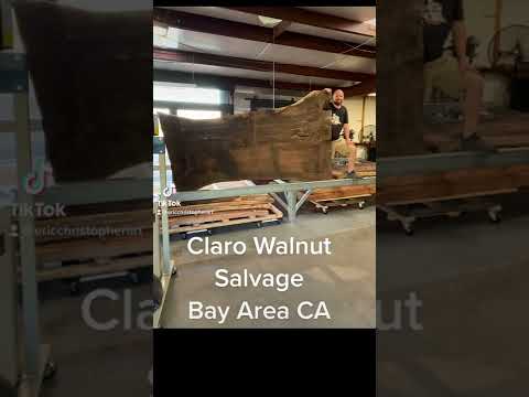 Live Edge Claro Walnut Slab Table