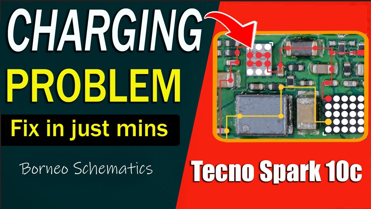 Tecno Spark 10c Charging problem solution / Tecno ( KI5K ) Charging, USB, Diagram Jumper Ways