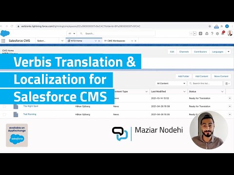 Verbis Translation & Localization for Salesforce CMS DEMO