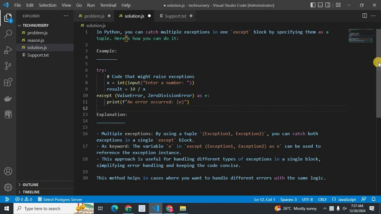 How to Catch Multiple Exceptions in One Line in Python