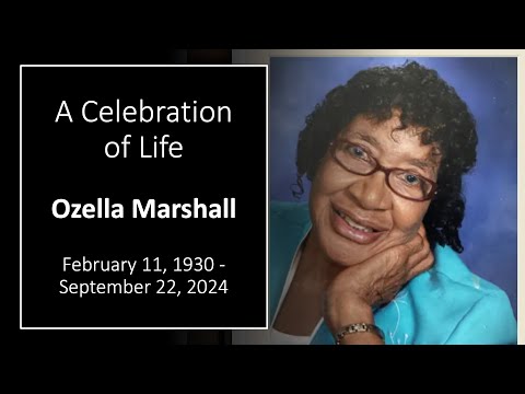Ozella Marshall Funeral Service