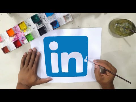 How to draw the Linkedin logo
