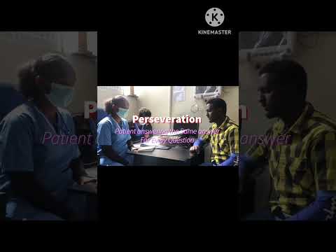 Perseveration ( Mental Disorder Symptom)