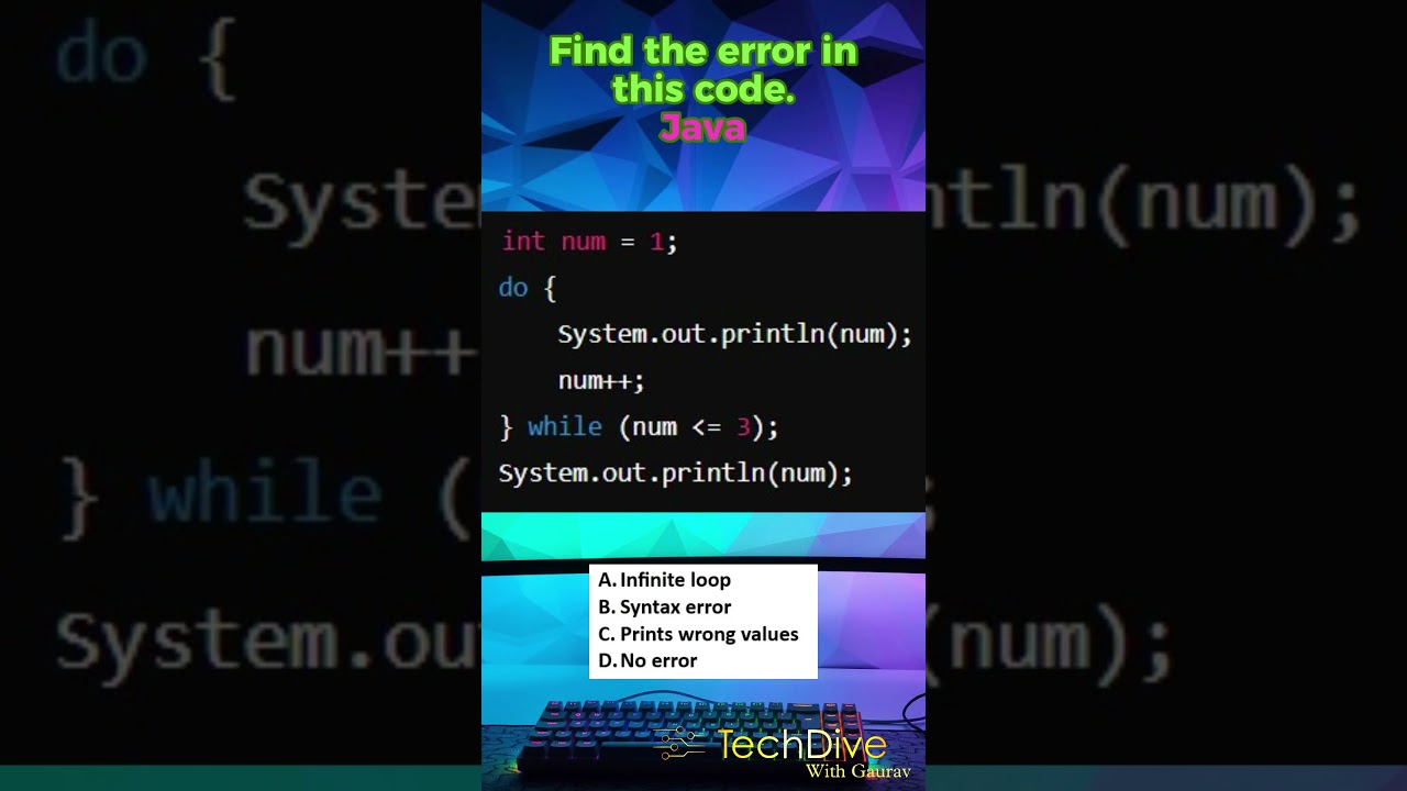 Find the Error in This Java Program | Debugging Tutorial  #programminglanguage #coding