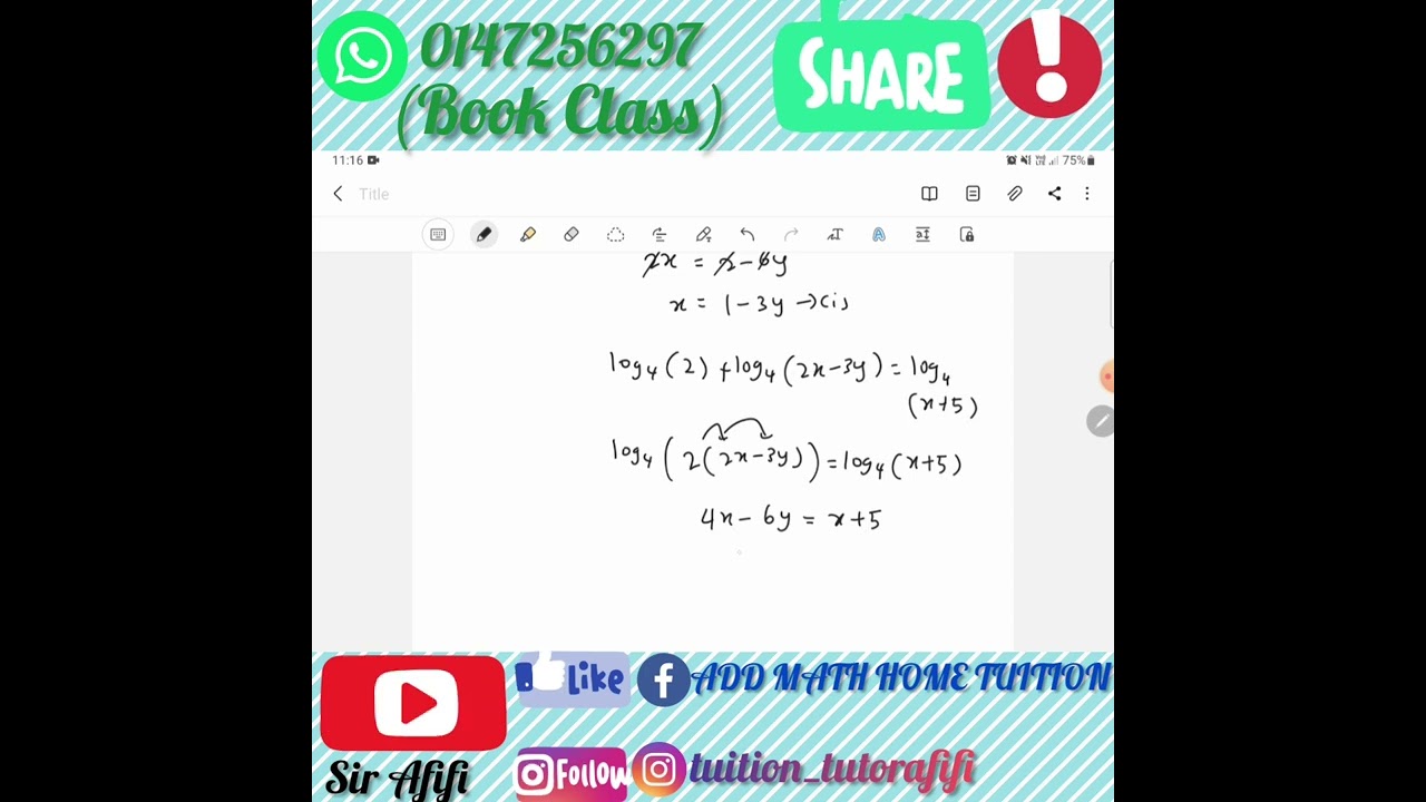 Persamaan Serentak(Log & Indeks)