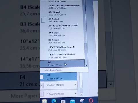 Cara menambah ukuran kertas f4 pada printer Canon #tutorial #printer