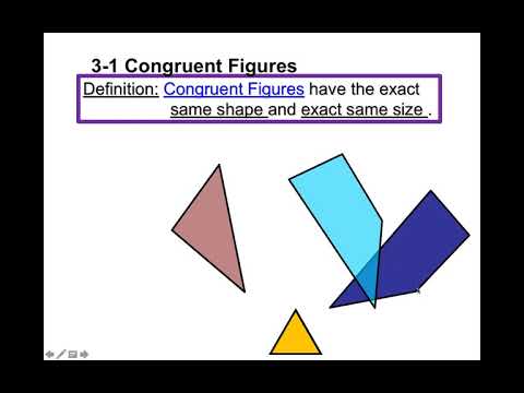 Section 3-1: Congruent Triangles (CPCTC) Video Lesson