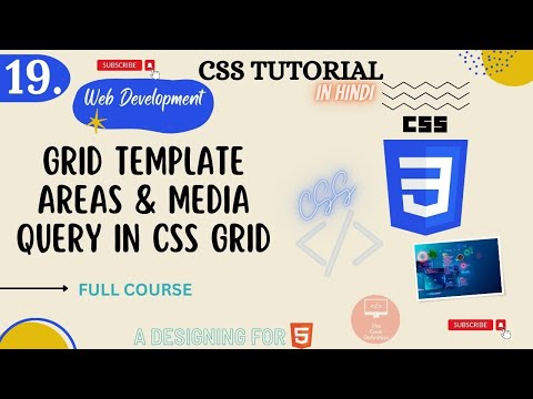 CSS Tutorial: Grid Template Areas property with media query use in css || by @theCodeDefinition 
