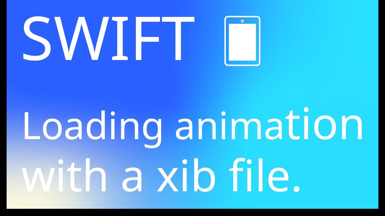 A loading animation for ios app