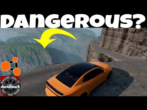 BeamNG Drive - Dangerous Road NO TREES! BeamNG Drive map mods
