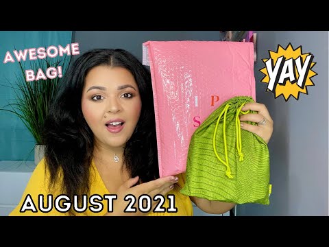 IPSY GLAM BAG PLUS AUGUST 2021 UNBAGGING & CHOICES | Makeup subscription box review