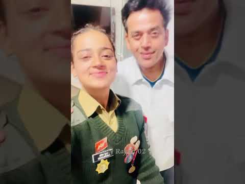 Ravi Kishan Daughter Ishita Sukla 🇮🇳😊, Normal to Agniveer Uniform.....Pic Status Video