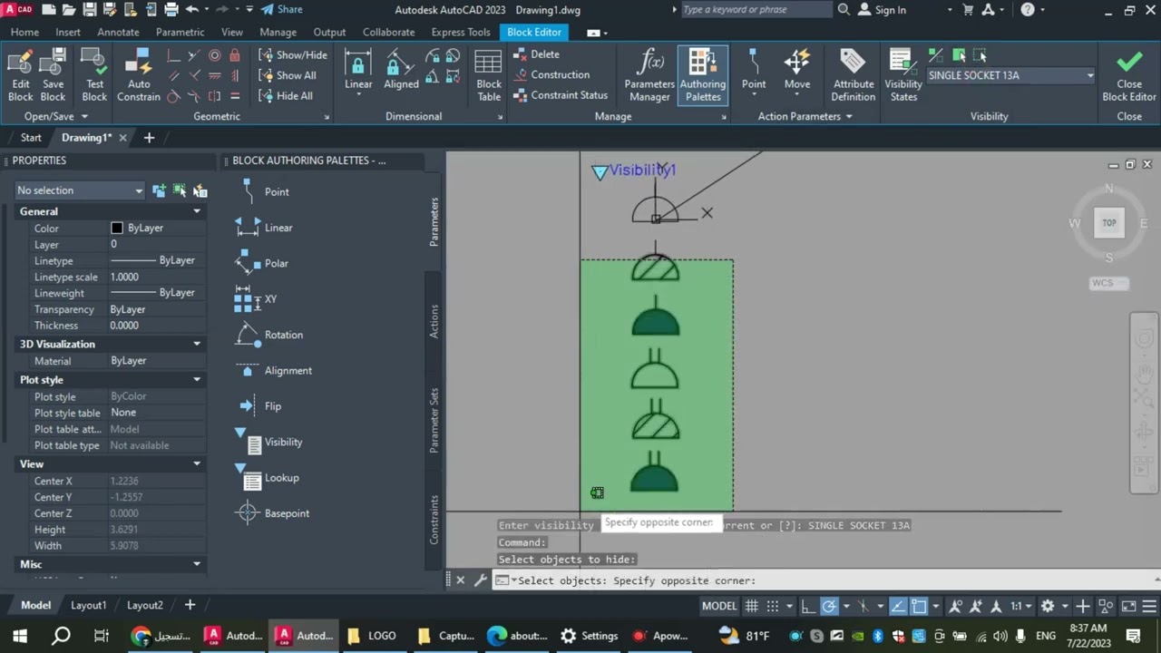 AUTO CAD 2023, How to make a Dynamic Block, Electrical tutorial