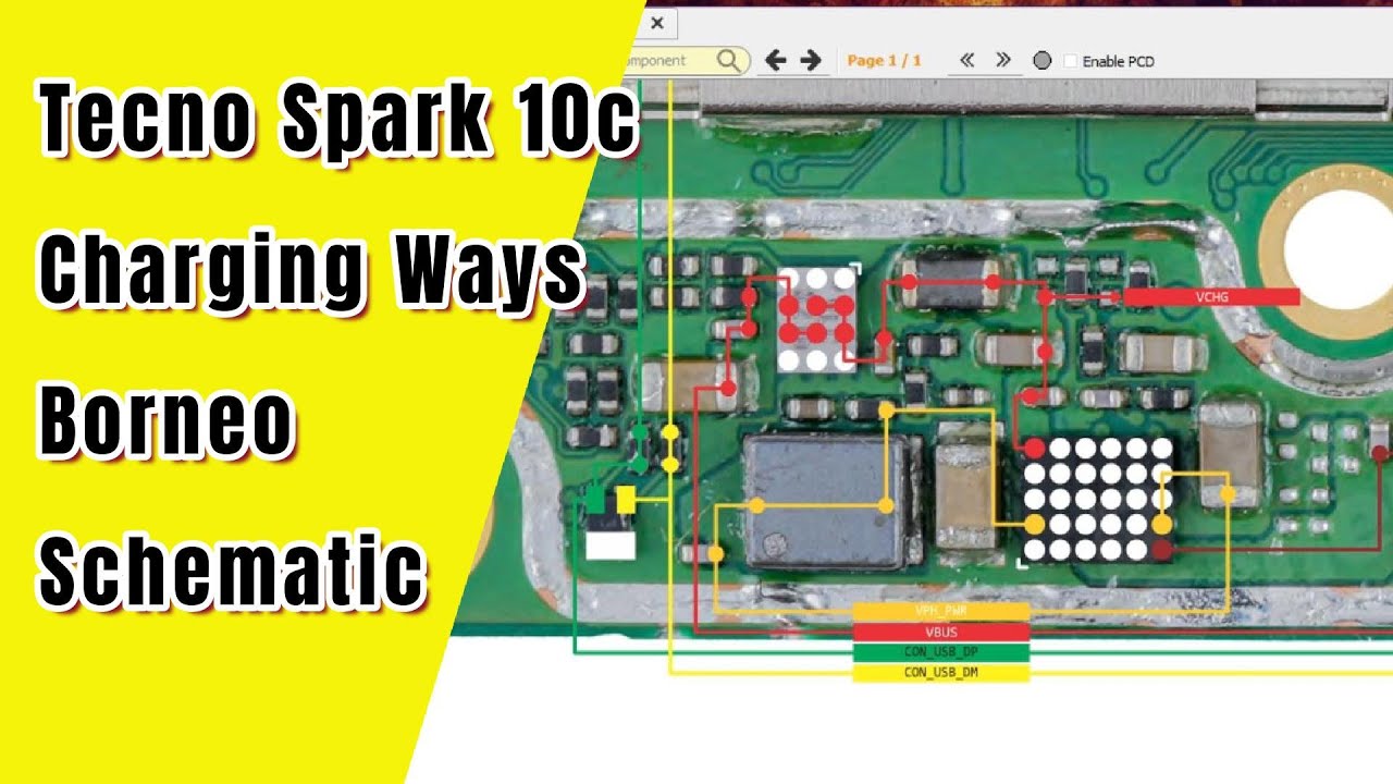 Tecno Spark 10c Charging Problem Solution  || Tecno Spark 10c Charging ways Borneo Schematic Diagram