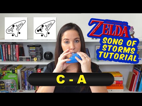 Zelda Ocarina of Time: Song of Storms | Ocarina Tutorial | With Sheet Music