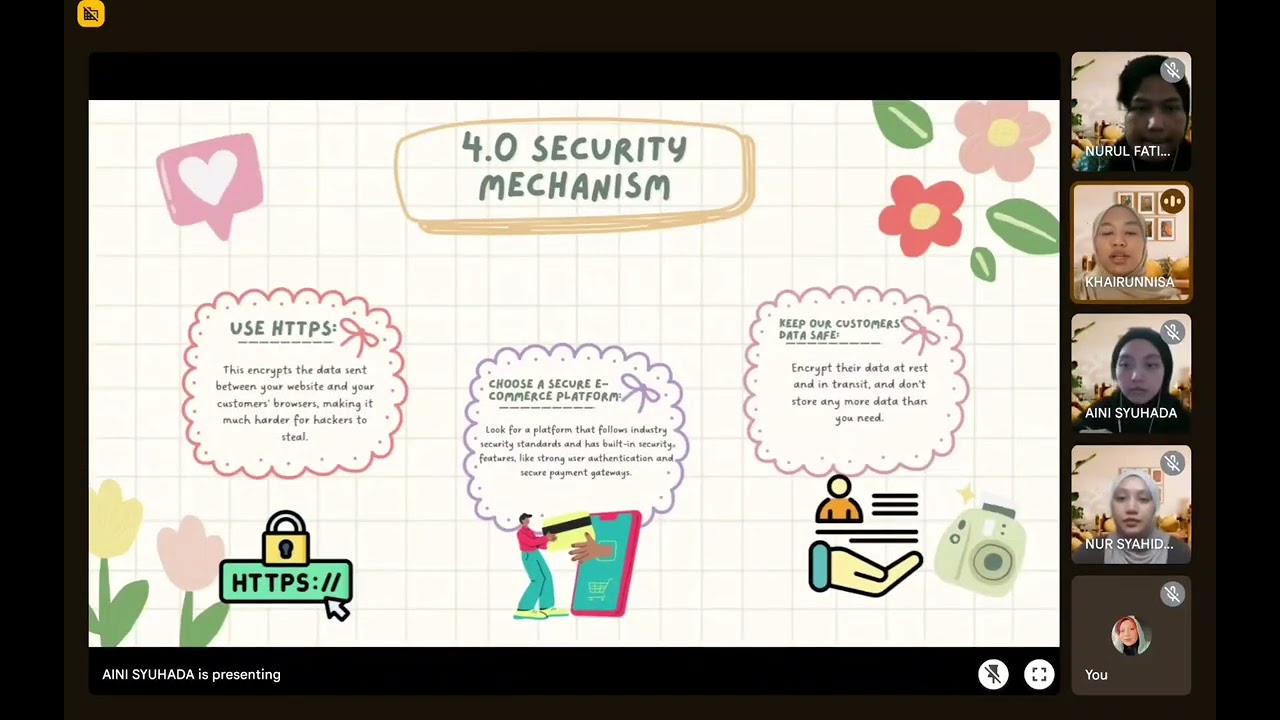 ICT552 (E COMMERCE PLATFORM VIDEO PRESENTATION)